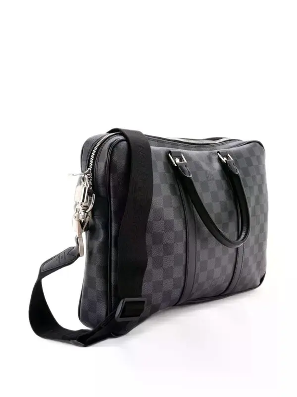 LOUIS VUITTON Porte-documents Voyage Briefcase Damier Graphite Pm Business Bag