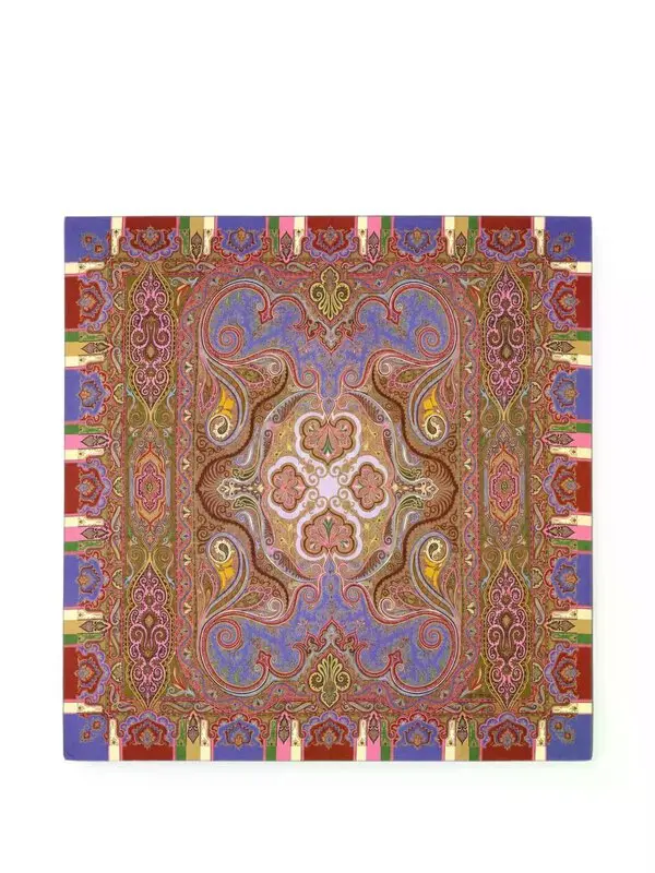 Etro Paisley-print Scarf - Purple