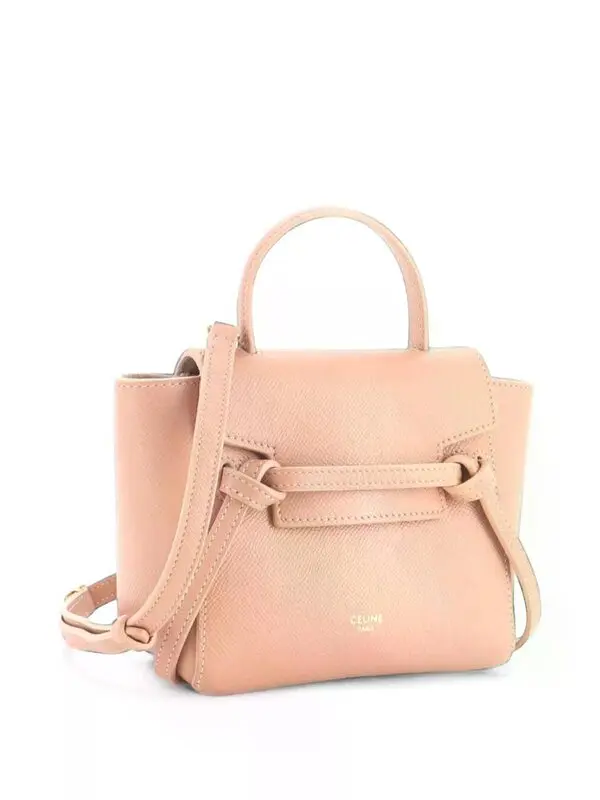 Celine Belt Bag Textured Leather Pico Shoulder Bag