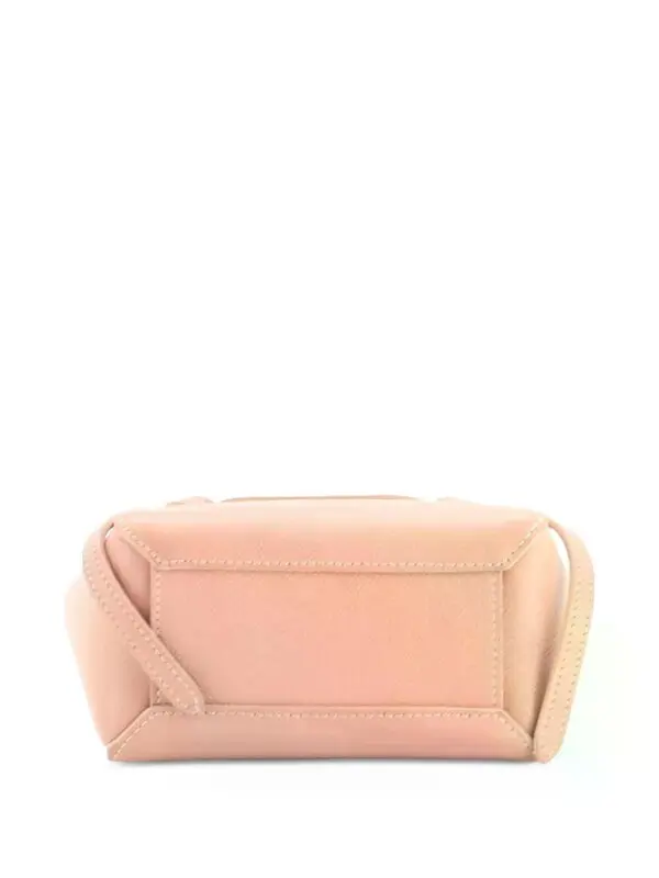 Celine Belt Bag Textured Leather Pico Shoulder Bag - Neutrals