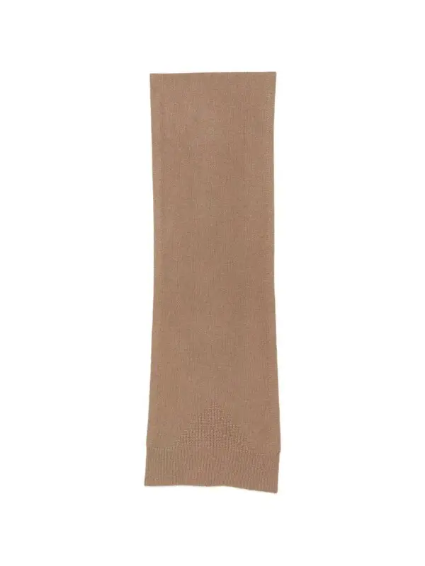 JOSEPH Fine-knit Ribbed-trim Scarf