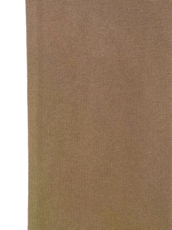 JOSEPH Fine-knit Ribbed-trim Scarf