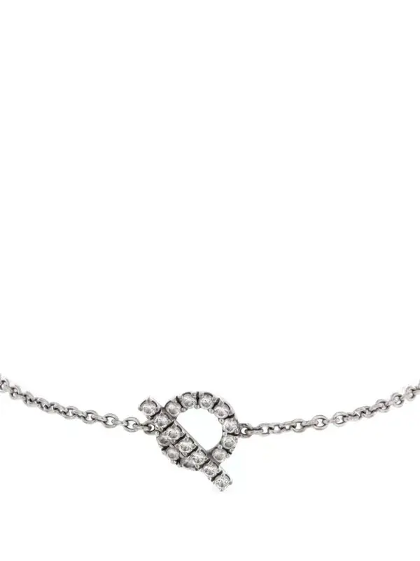 Hermès Finesse 18k White Gold And Diamond Bracelet - Silver