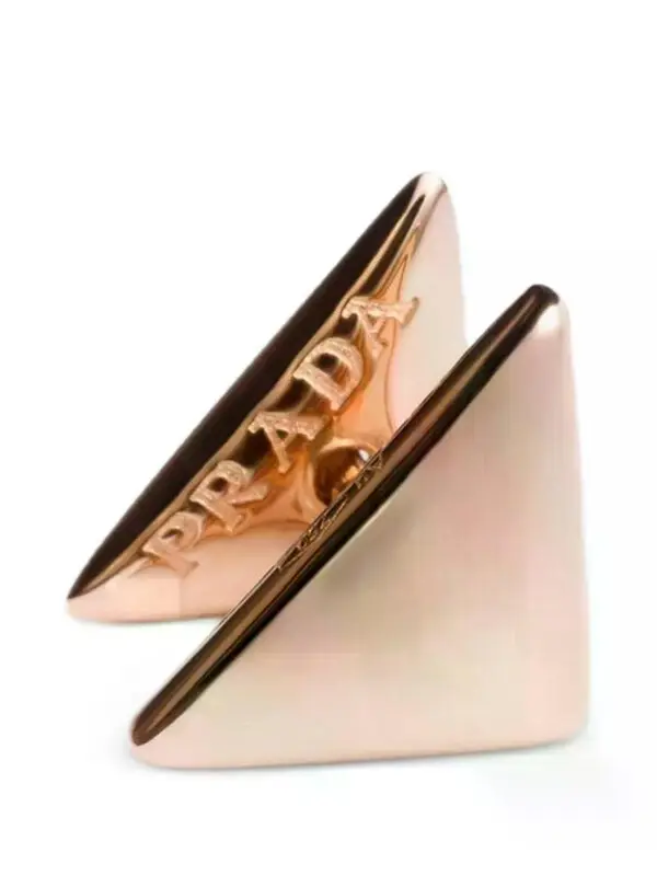 Prada Eternal Nano Triangle Mono Earring - Gold