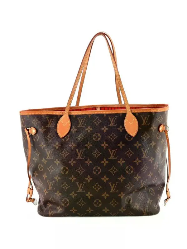 LOUIS VUITTON Neverfull Nm Monogram Canvas Mm Tote Bag - Brown