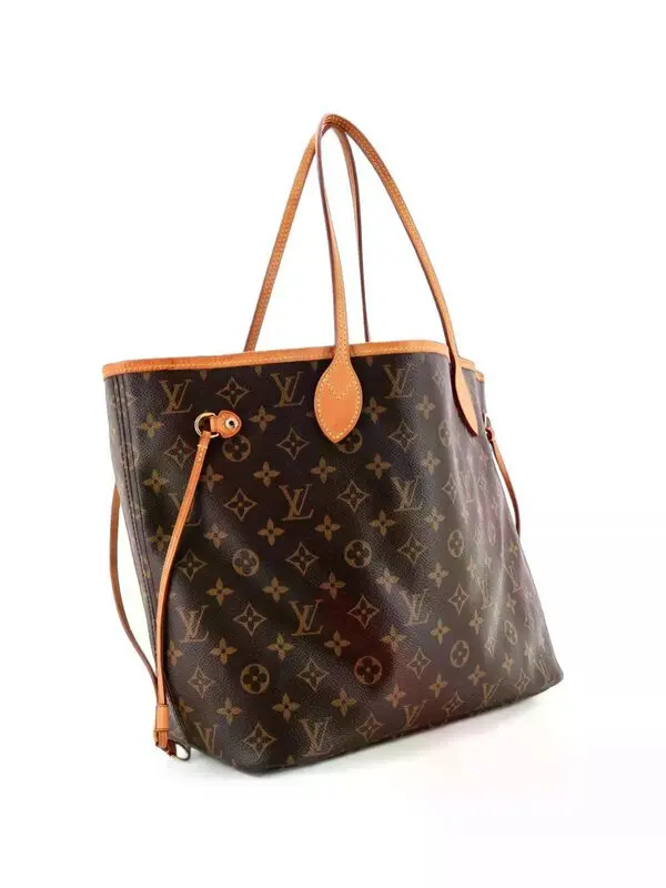 LOUIS VUITTON Neverfull Nm Monogram Canvas Mm Tote Bag - Brown