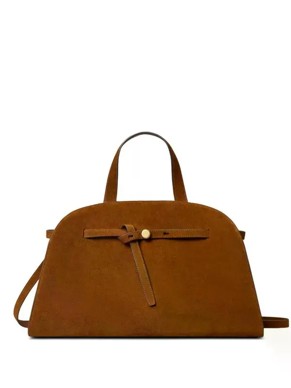 Tory Burch Romy Suede Bauletto Tote Bag - Brown