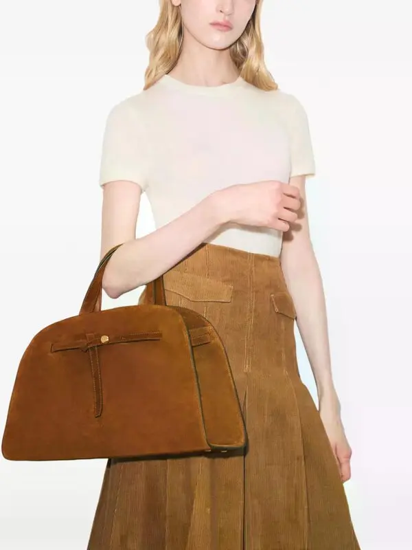 Tory Burch Romy Suede Bauletto Tote Bag
