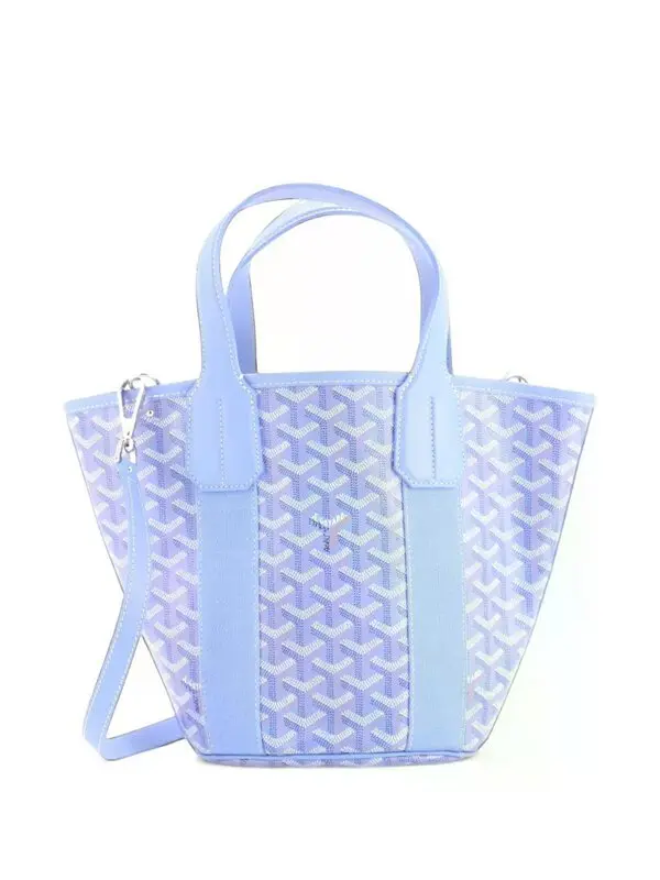 Goyard Belharra Coated Canvas Pm Tote Bag - Blue