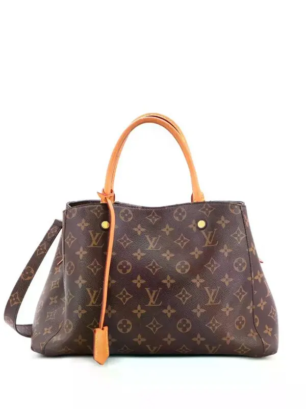 LOUIS VUITTON Montaigne Monogram Canvas Mm Tote Bag - Brown