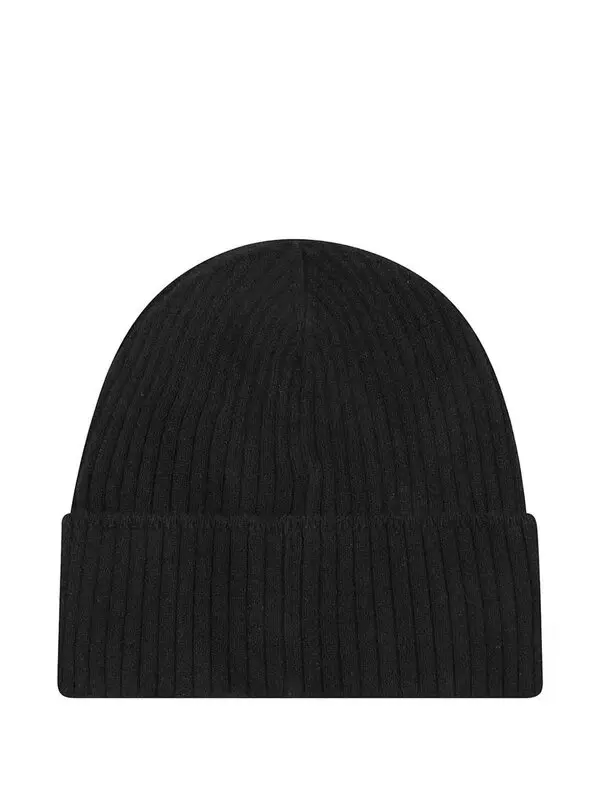 Pinko Pierced Ribbed-knit Beanie Hat