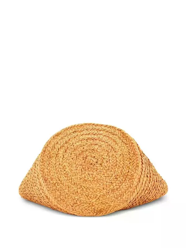 Saint Laurent Panier Basket Shopper Raffia Bucket Bag - Brown
