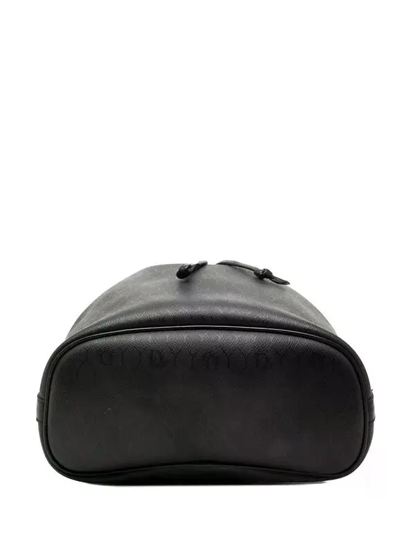 Dior 20th Century Honeycomb Coated Canvas Drawstring Bucket Bag