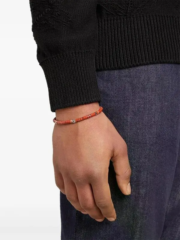 FERRAGAMO Beaded Gancini Bracelet - Orange