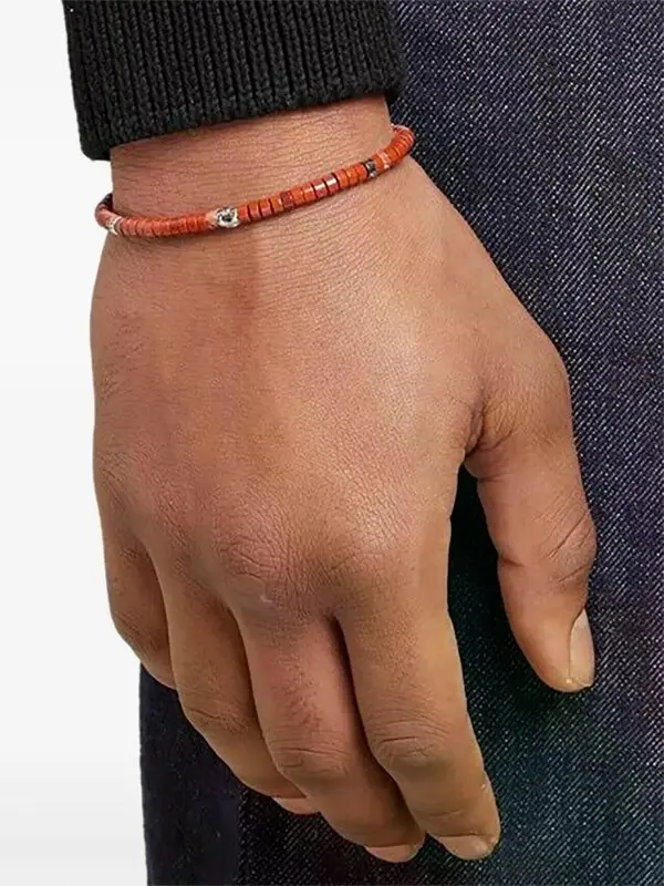 FERRAGAMO Beaded Gancini Bracelet - Orange