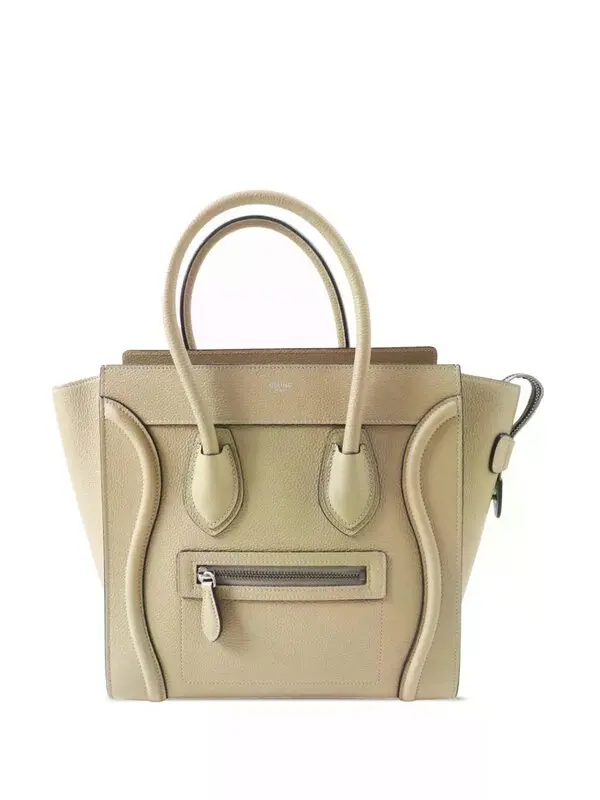 Celine 2019 Micro Drummed Calfskin Luggage Tote Bag