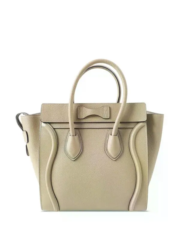 Celine 2019 Micro Drummed Calfskin Luggage Tote Bag