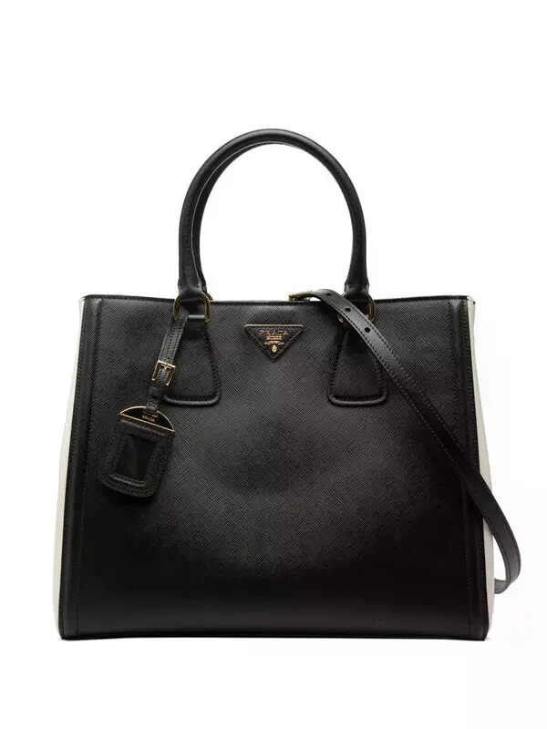 Prada 2013-2026 Medium Bicolor Saffiano Lux Galleria Satchel