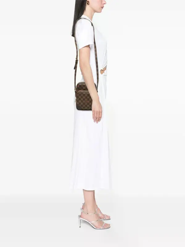 LOUIS VUITTON 2009 Damier Ebene Amazone Crossbody Bag