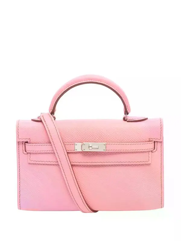 Hermès 2011 Epsom Micro Kelly Sellier 15 Satchel - Pink