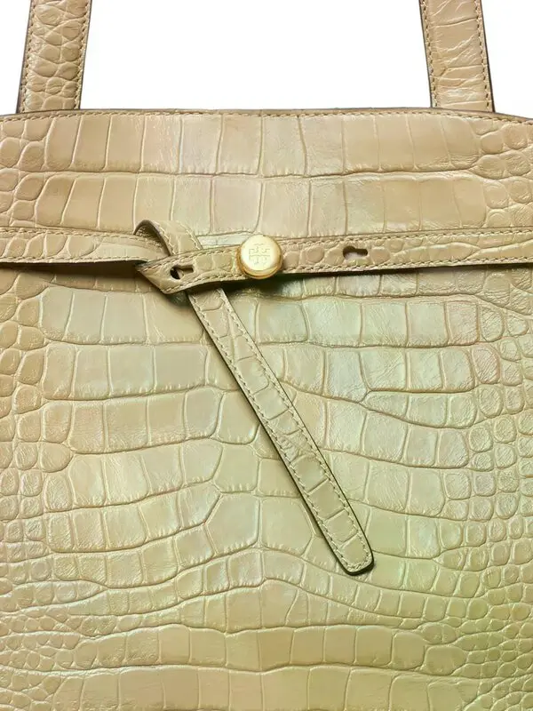Tory Burch Romy Croc-embossed Bauletto Bag