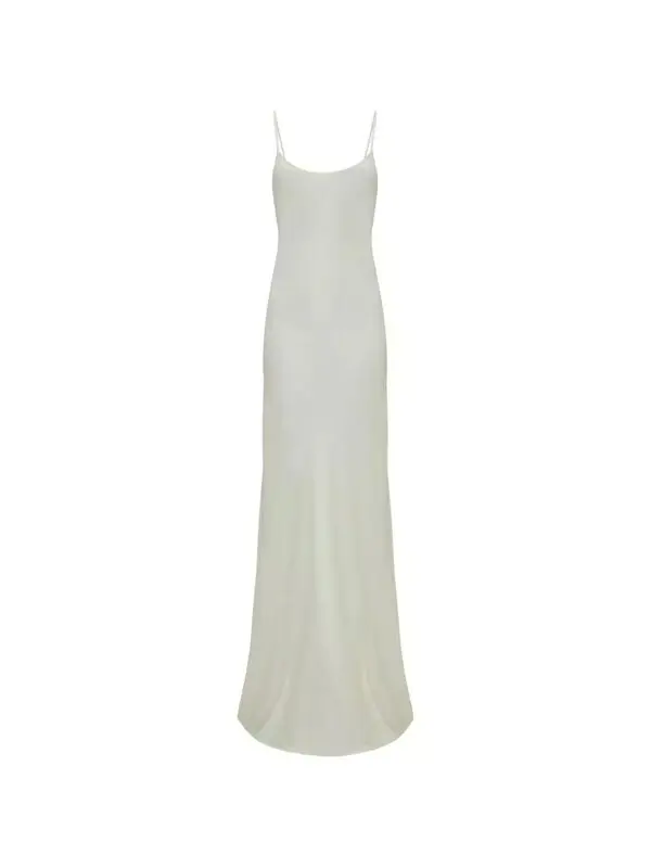 Victoria Beckham Spaghetti-strap Open-back Maxi Dress - Neutrals