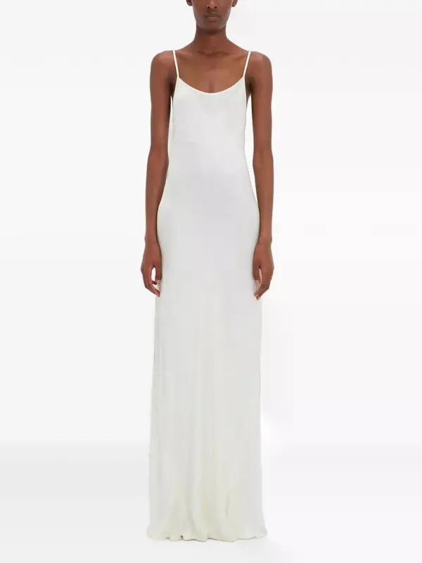 Victoria Beckham Spaghetti-strap Open-back Maxi Dress
