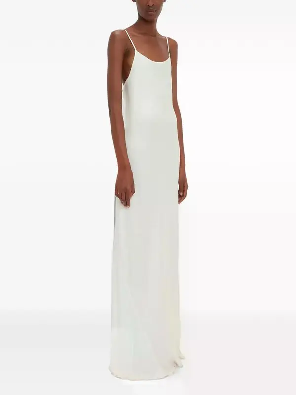 Victoria Beckham Spaghetti-strap Open-back Maxi Dress