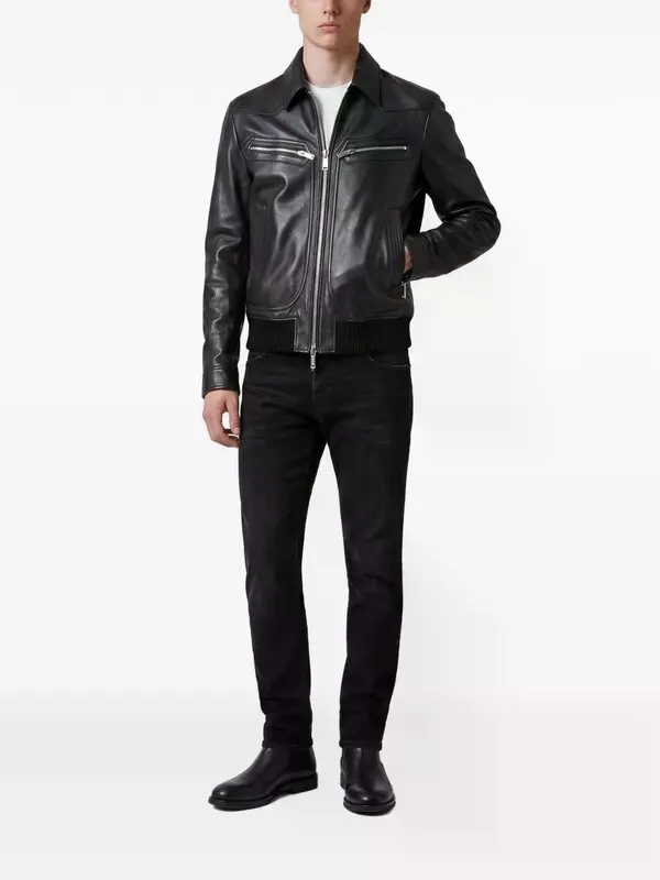 Dsquared2 Zip-up Leather Jacket