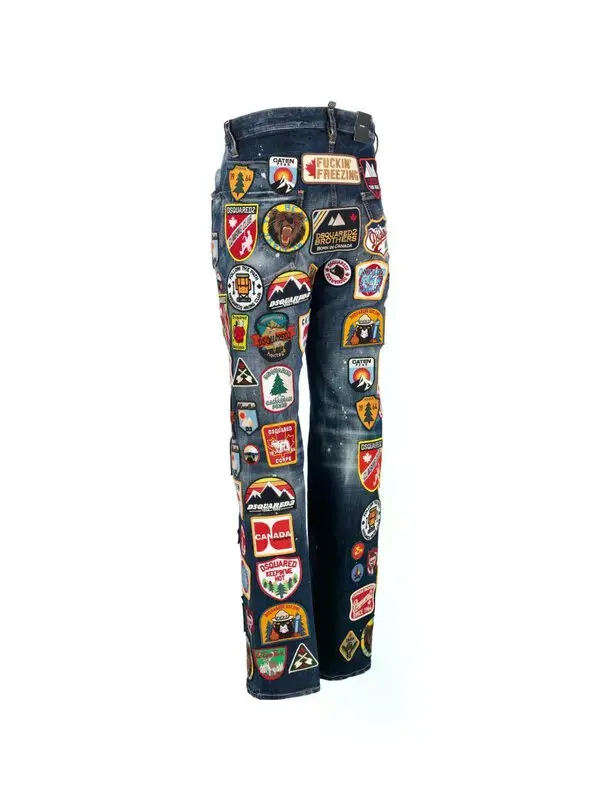 Dsquared2 Patch-detail Whiskered Jeans