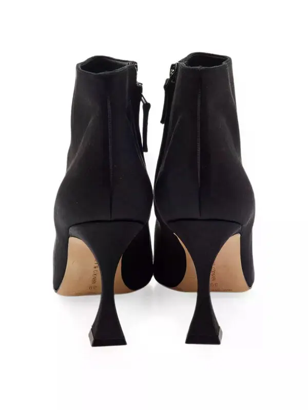 Manolo Blahnik Cantita Crystal-embellished Ankle Boots - Black