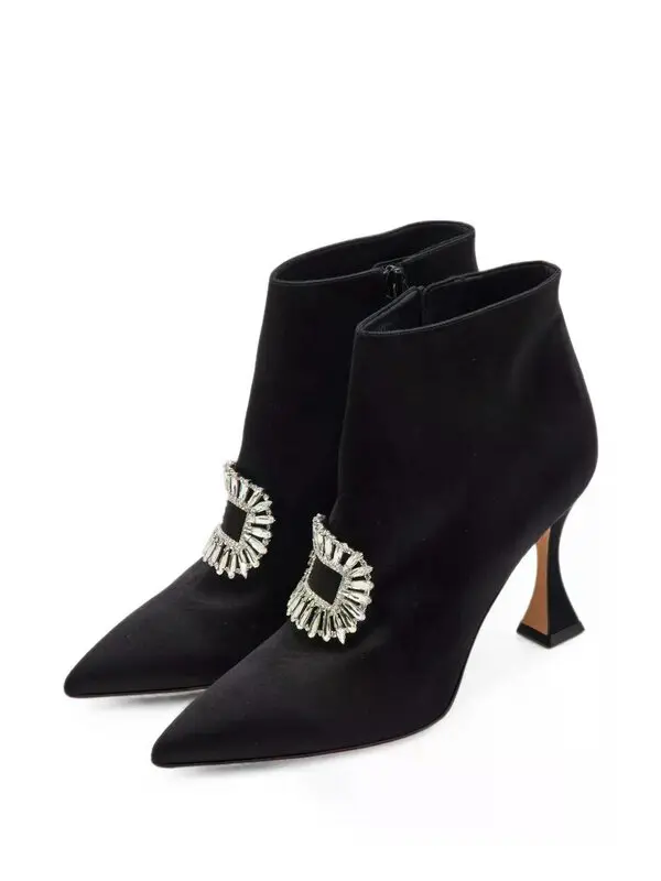 Manolo Blahnik Cantita Crystal-embellished Ankle Boots