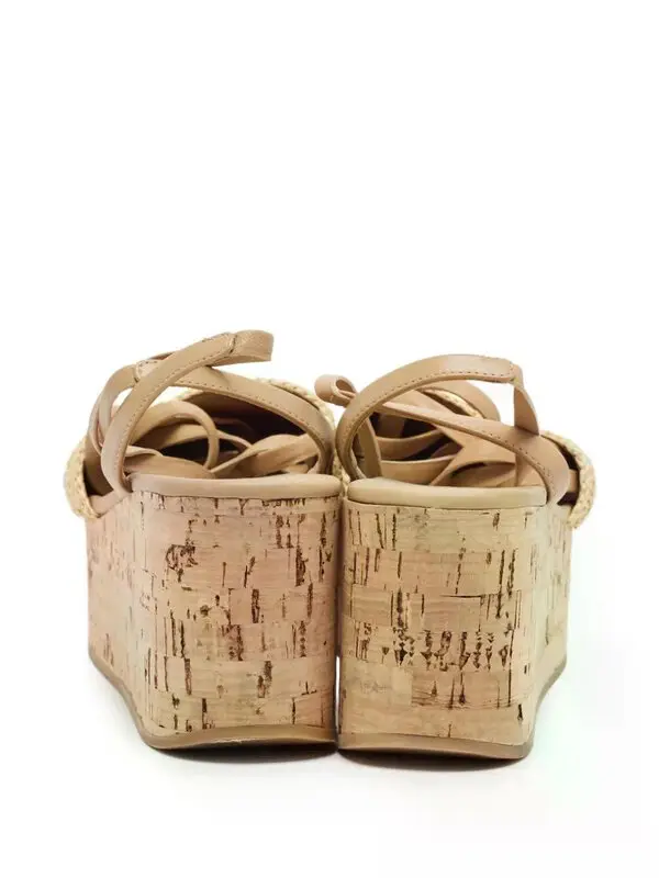 Prada Logo-plaque Wedge Sandals