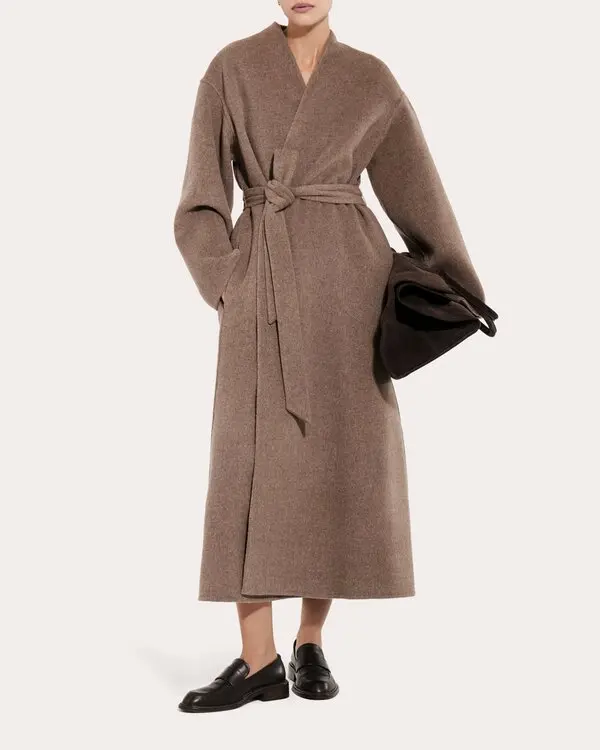 Co Double-faced Wool Cashmere Wrap