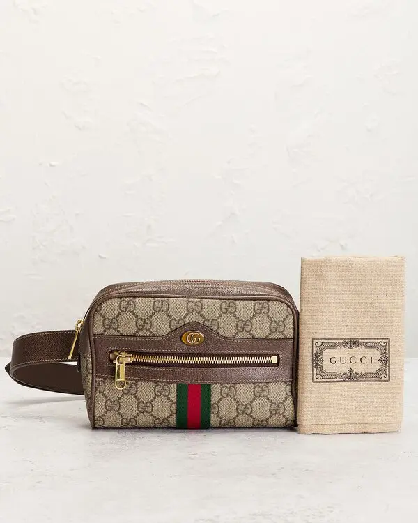 FWRD RENEW Gucci Ophidia Belt Bag - Beige