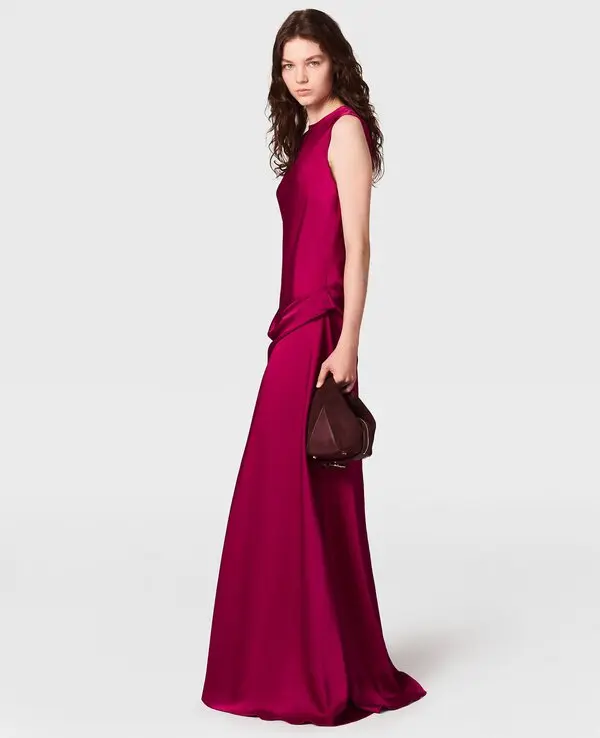 Stella McCartney Draped Satin Gown - Pink