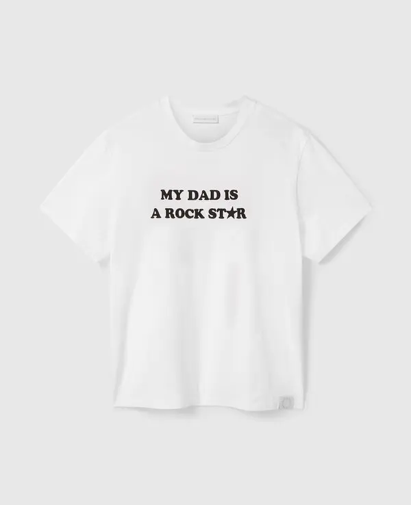 Stella McCartney My Dad Is A Rockstar' Slogan T-shirt