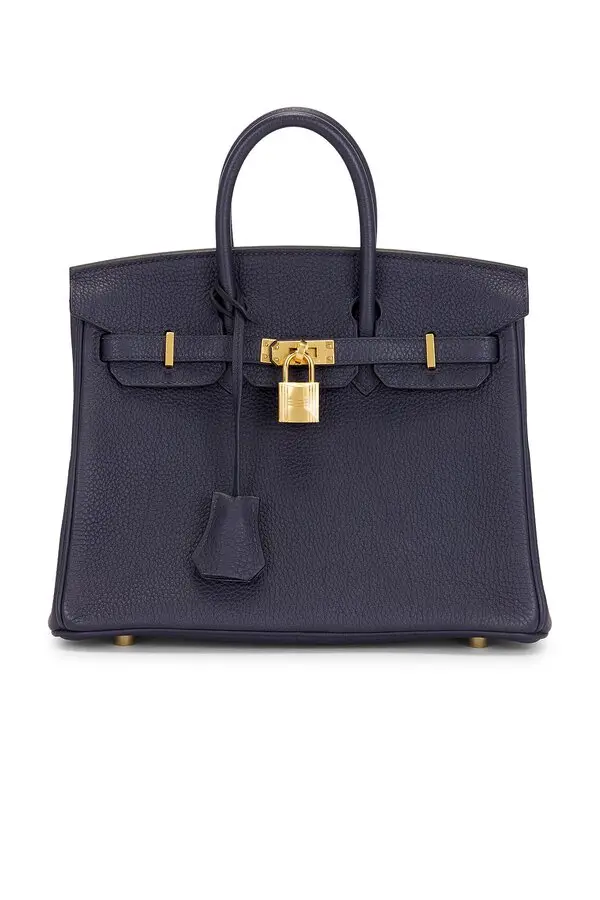 Hermès Togo Birkin 25 Handbag In Black