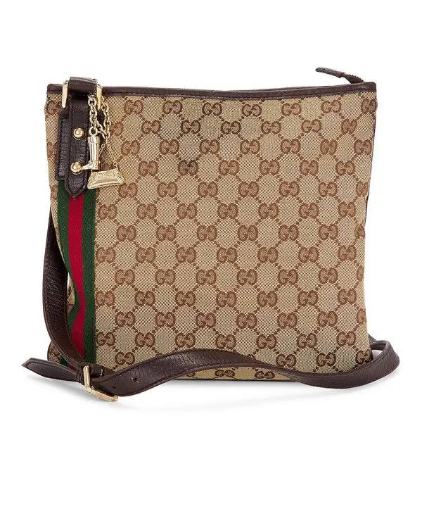 FWRD RENEW Gucci Jolicoeur Flat Messenger Bag