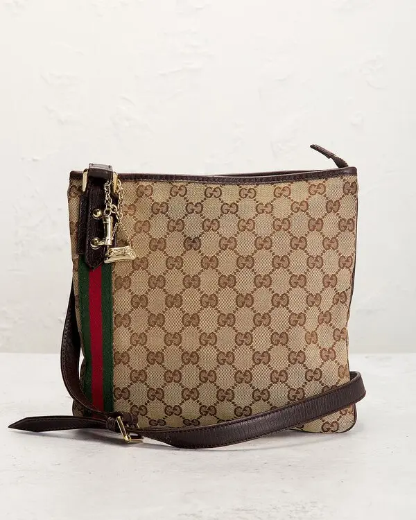 FWRD RENEW Gucci Jolicoeur Flat Messenger Bag