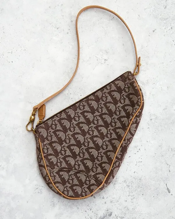 FWRD RENEW Dior Diorissimo Pochette Saddle Bag