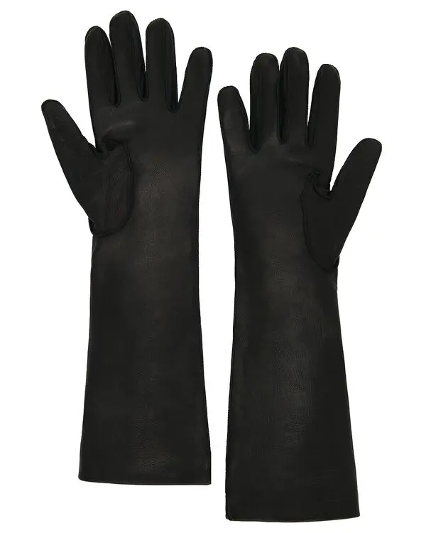 TOM FORD Soft Nappa Leather Long Gloves - Black