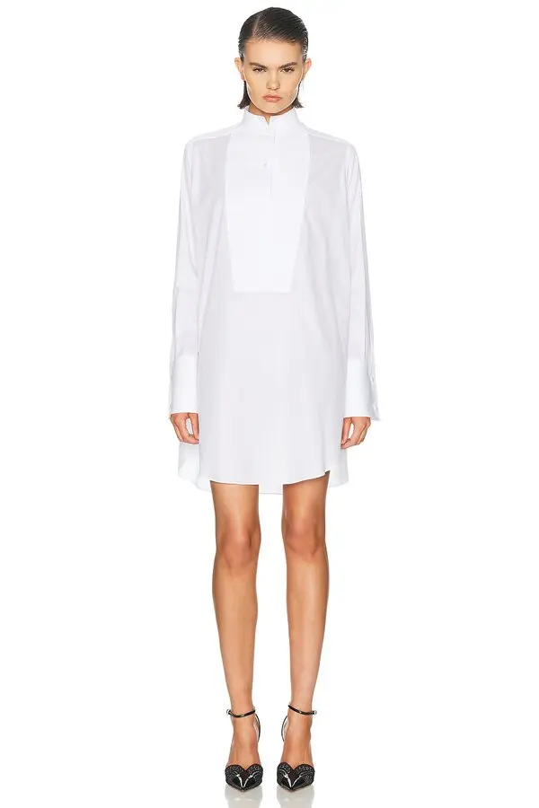 TOM FORD Twill Tuxedo Shirt Dress