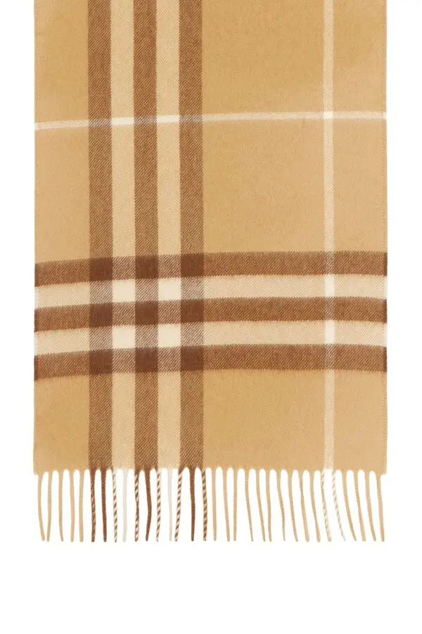 Burberry Giant Check Scarf - Finch Beige