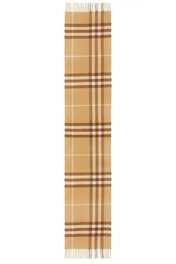 Burberry Giant Check Scarf - Finch Beige