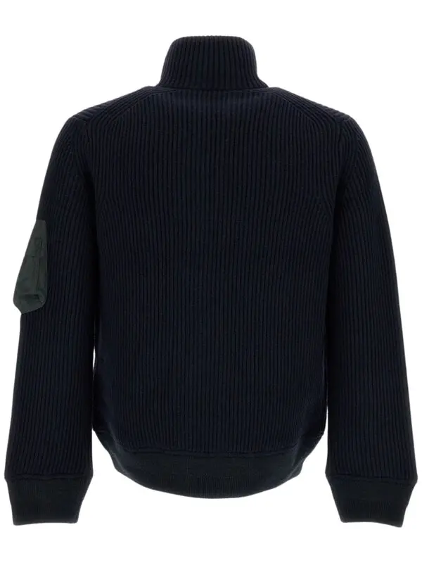 Sacai Ribbed Knit Jacket