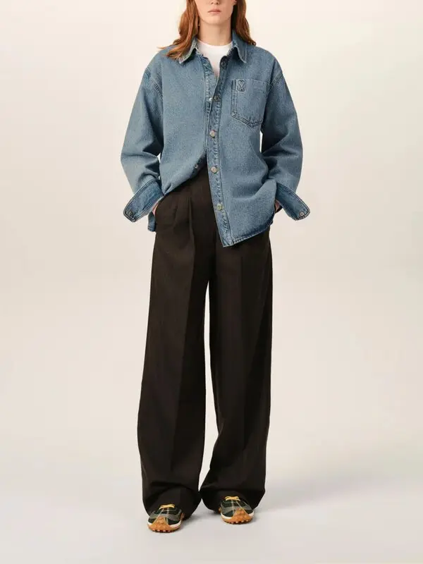 AMI Paris De Coeur Denim Shirt