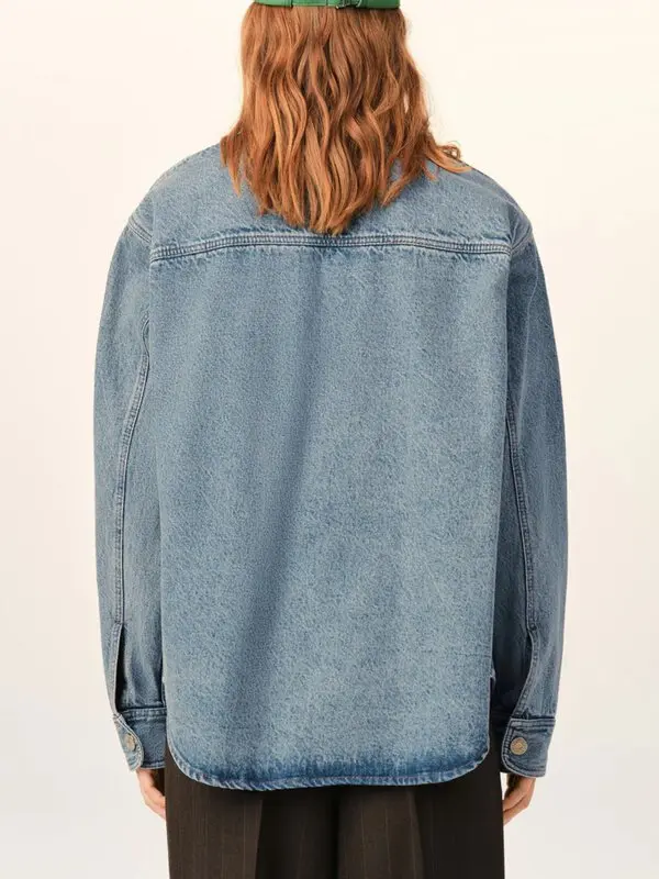 AMI Paris De Coeur Denim Shirt