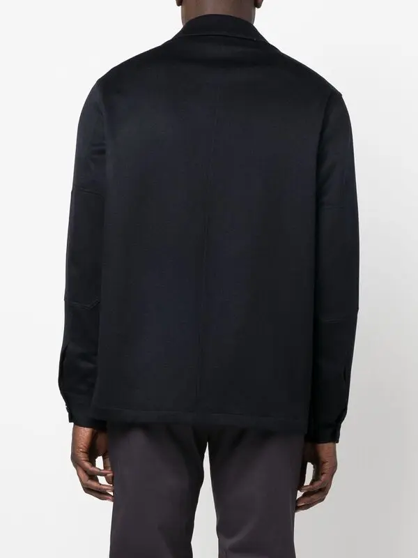 Zegna Cashmere Overshirt Oasi - Black