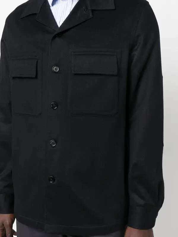 Zegna Cashmere Overshirt Oasi - Black